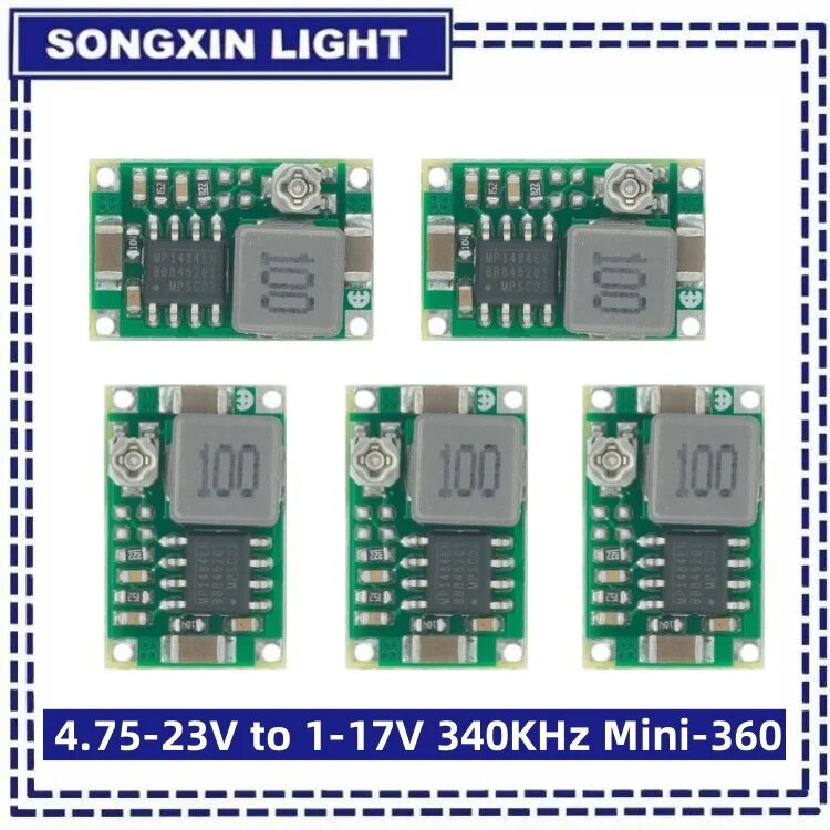 SAMIROB Мини360 понижающий модуль питания, 5PCS