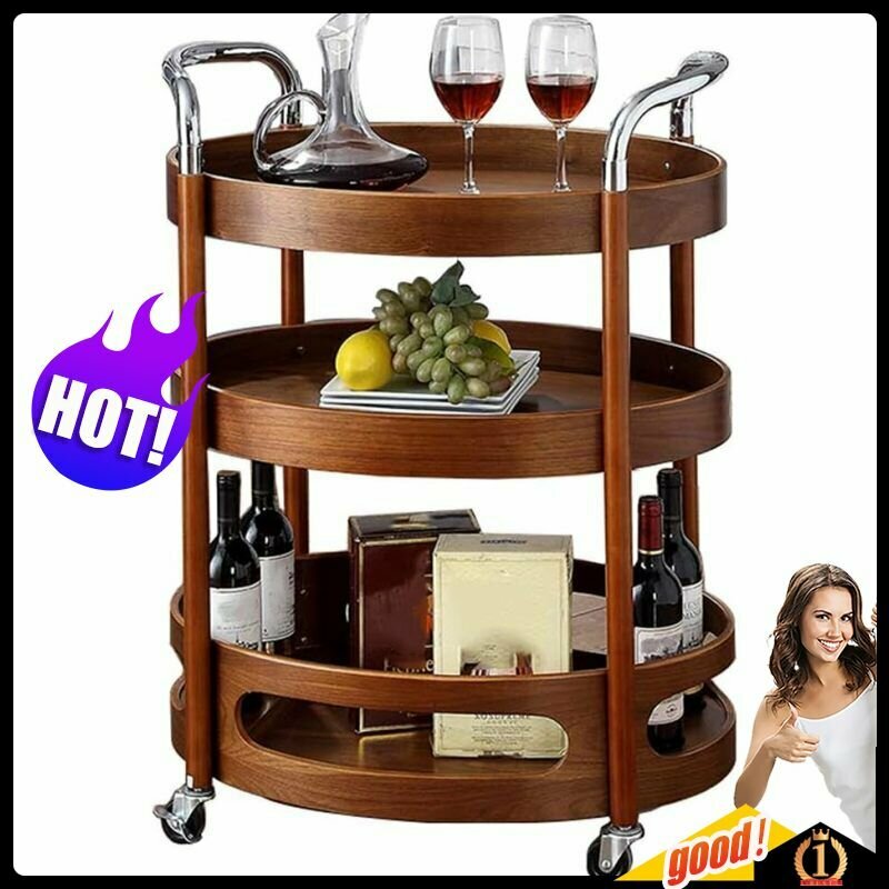 Деревянная тележка для продуктов, тележка для доставки продуктов