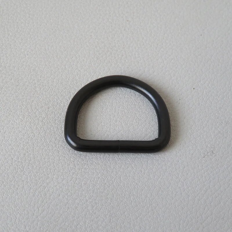 Металлические D кольца 25 мм, набор из 20 штук Черный, Black