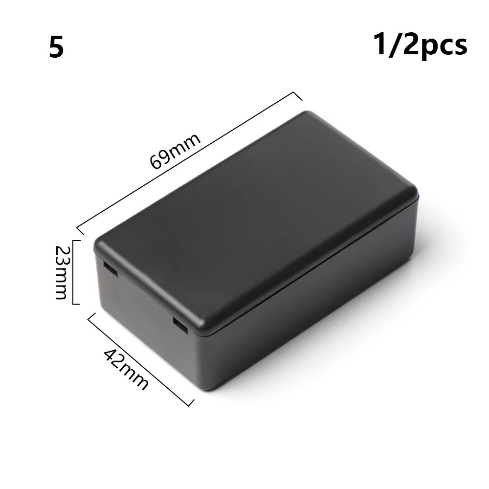 Черный корпус для электронных приборов из АБС-пластика, водонепроницаемый корпус, практичные инструменты для измерения
