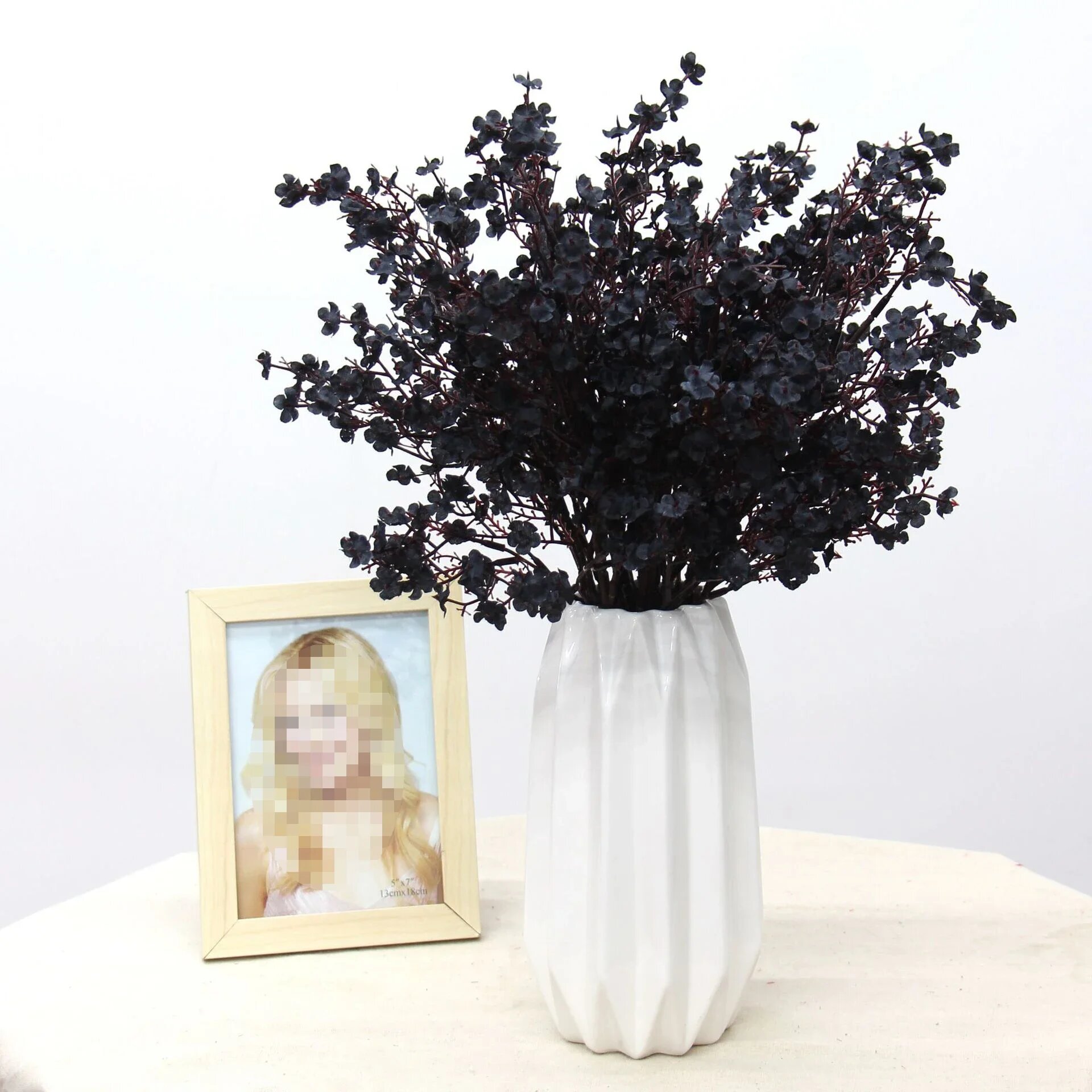 Искусственные цветы гипсофила 50 см Черный, Black