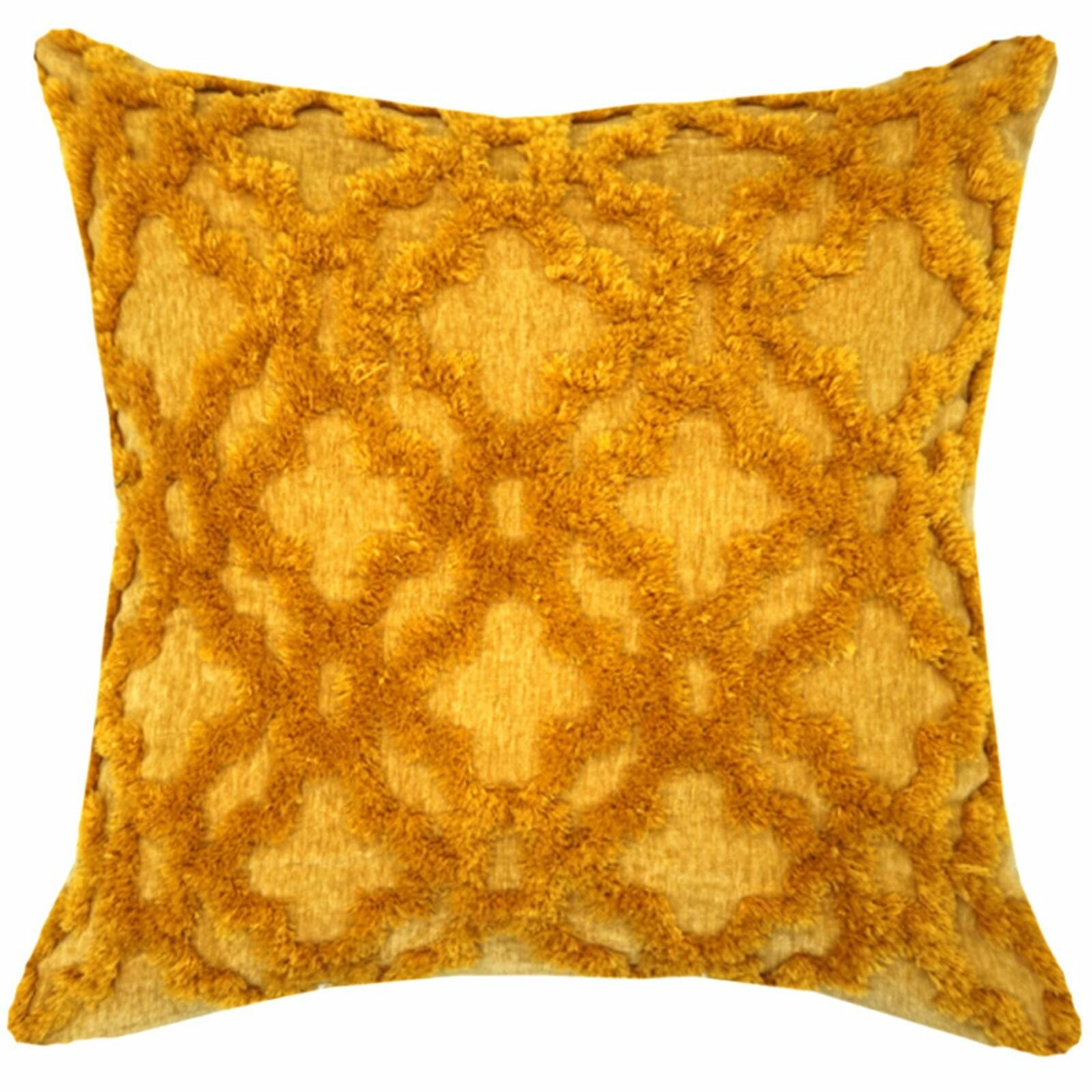 Марокканская двухсторонняя плюшевая подушка для чехла с геометрическим узором и тафтингом