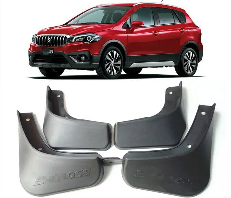 4 передних и задних автомобильных брызговиков, брызговики для Suzuki SX4 S-Cross 2014 2015 2016 2017 2018 2019, автомобильные аксессуары