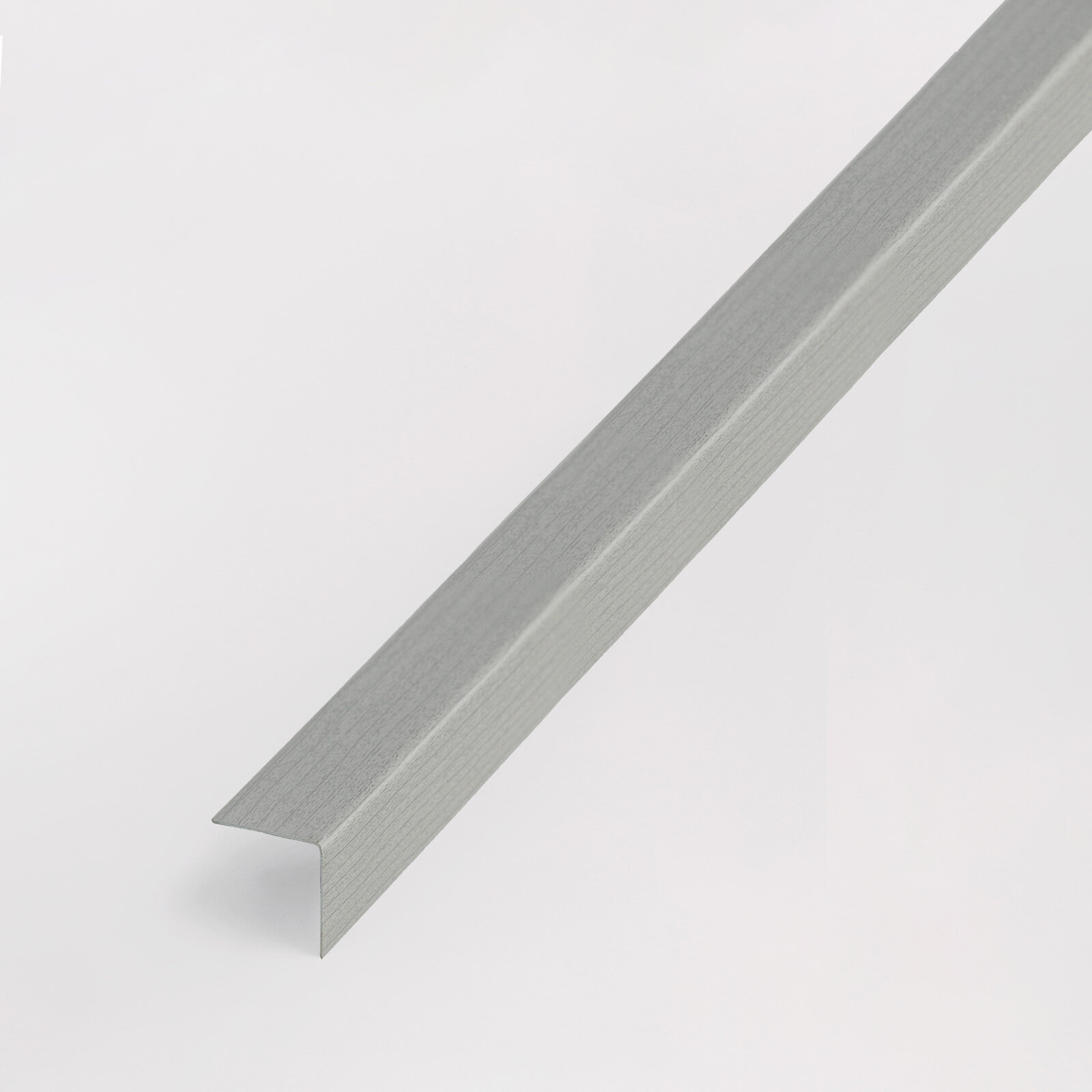 Уголок пластиковый для откосов 15х15 мм, длина 2,7 м, угол ПВХ для стен внешний Ideal (Идеал) У 15, ясень серый 253