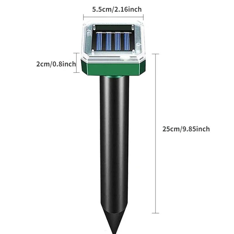 Ультразвуковой отпугиватель вредителей на солнечной энергии 1 Pcs Square