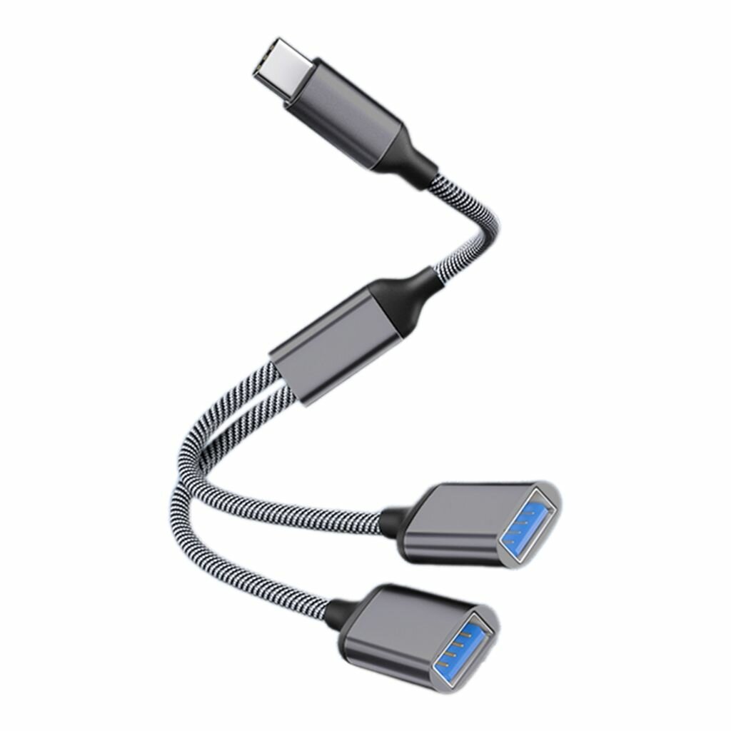 Разветвитель Type c revolution two USB2.0-серый