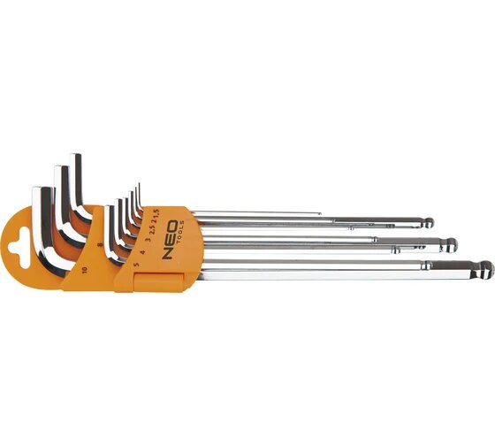 Шестигранные ключи 1.5-10 мм NEO Tools 09-525