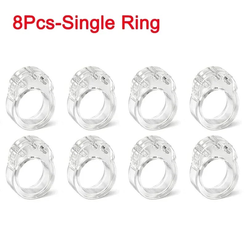 Прозрачные дверные ограничители из ПВХ 8 штук A-8Pcs(Recommend)