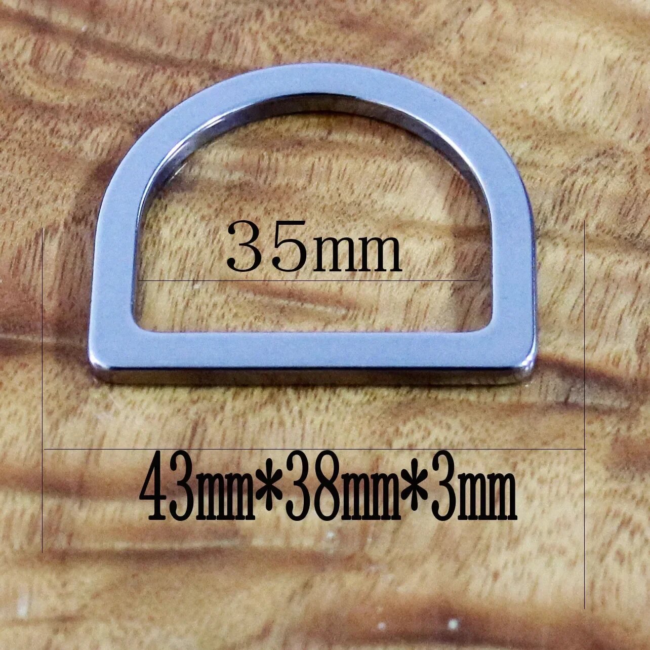 CLOXY Овальное кольцо из нержавеющей стали D ring Inner 35mm