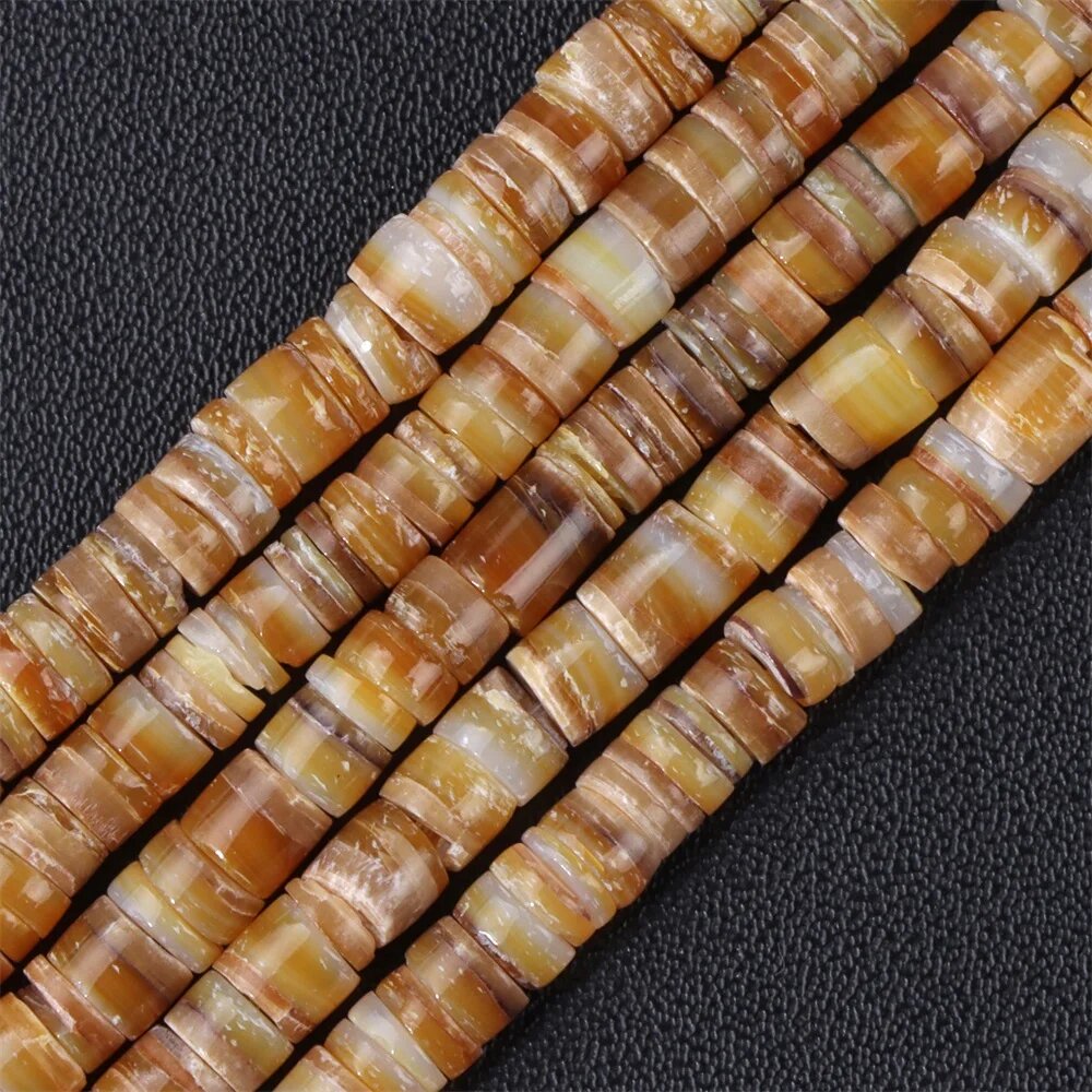 Бусины Heishi из ракушек, 4.5-6mm, диаметр 20cm