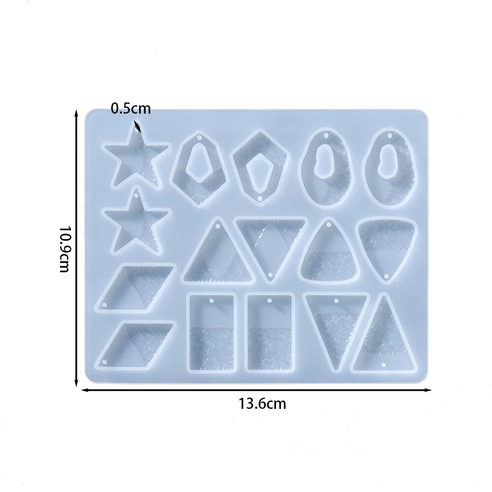 Силиконовая форма для сережек AGCFABS Mold 10