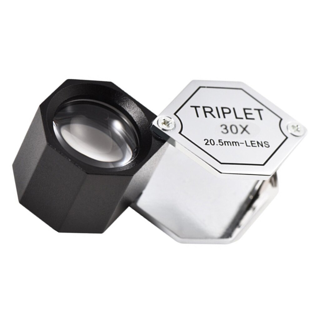 10X/15X/20X/30X увеличительное стекло с линзой, ручная складная лупа для глаз, портативная лупа для ювелирных марок, проверка монет