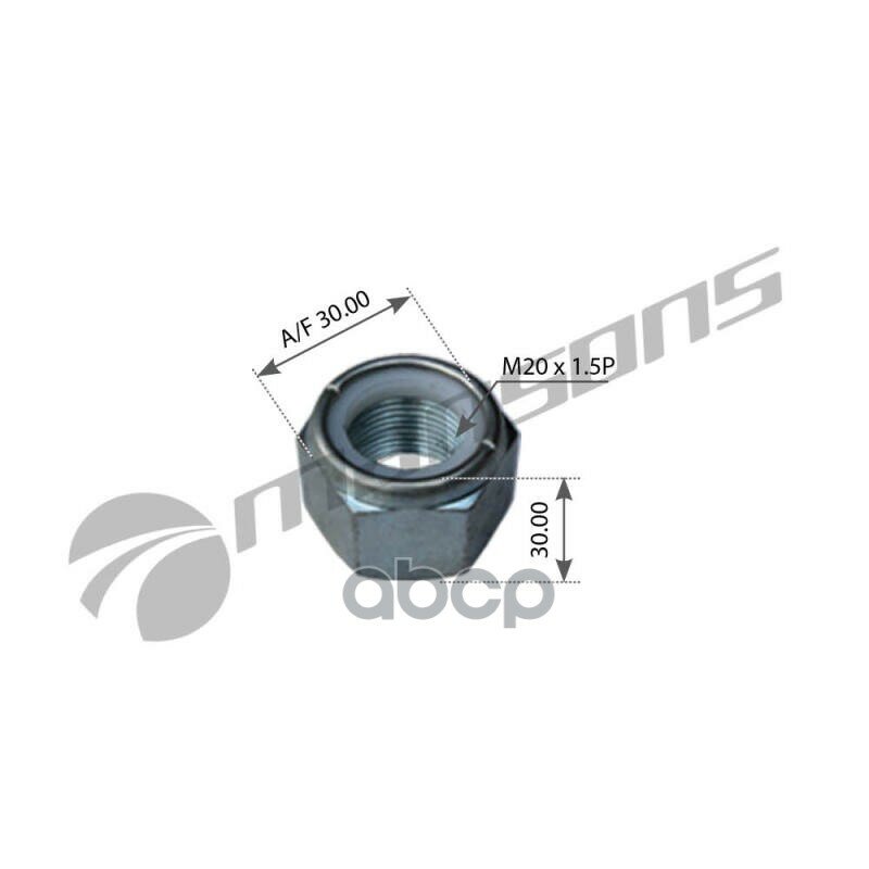Гайка ! стабилизатора M20x1.5 H=30mm SW30RVI Premium >09.01 Mansons арт. NLN84