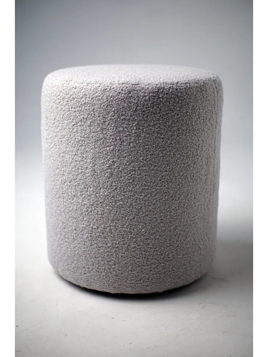 Пуф букле круглый мягкий в прихожую и спальню