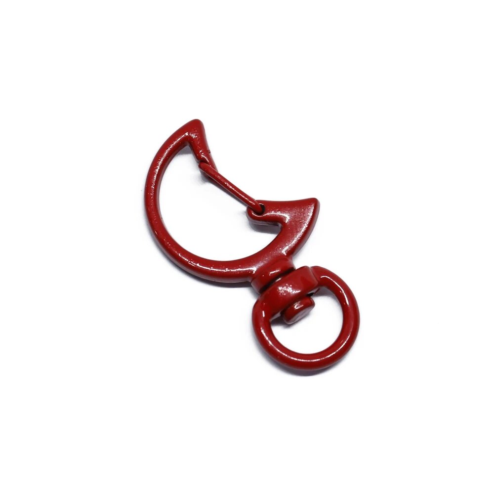 Металлические застежки-карабины в форме Луны 10 шт Бордовый, red