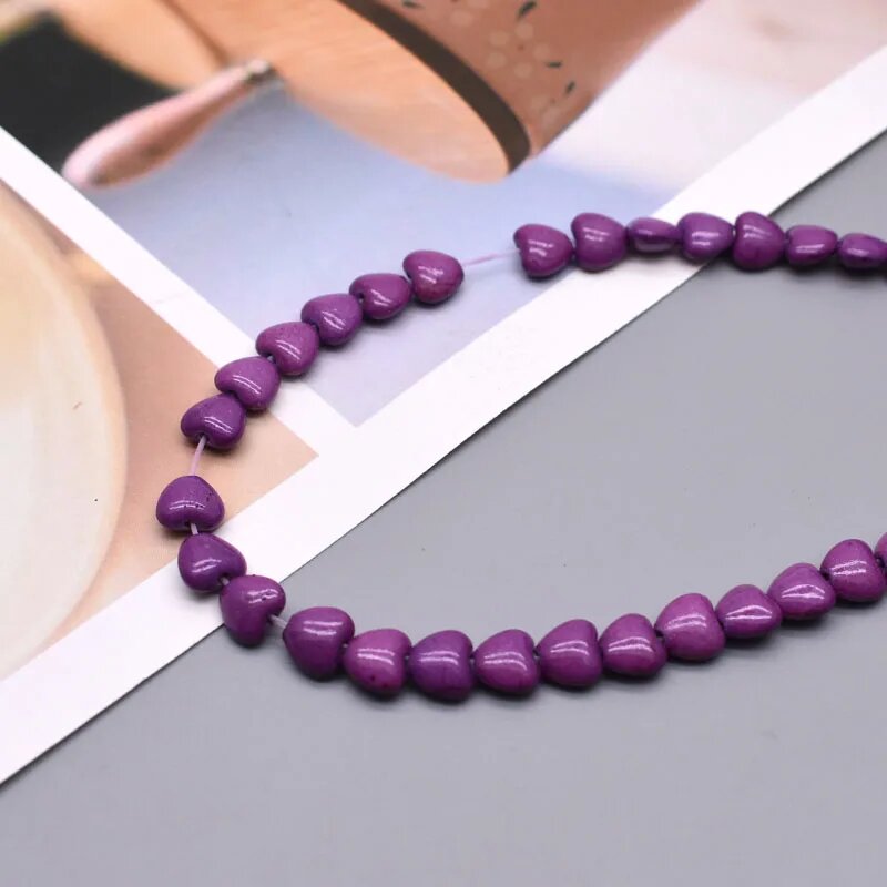 Бирюзовые бусины YanQi для создания украшений 2