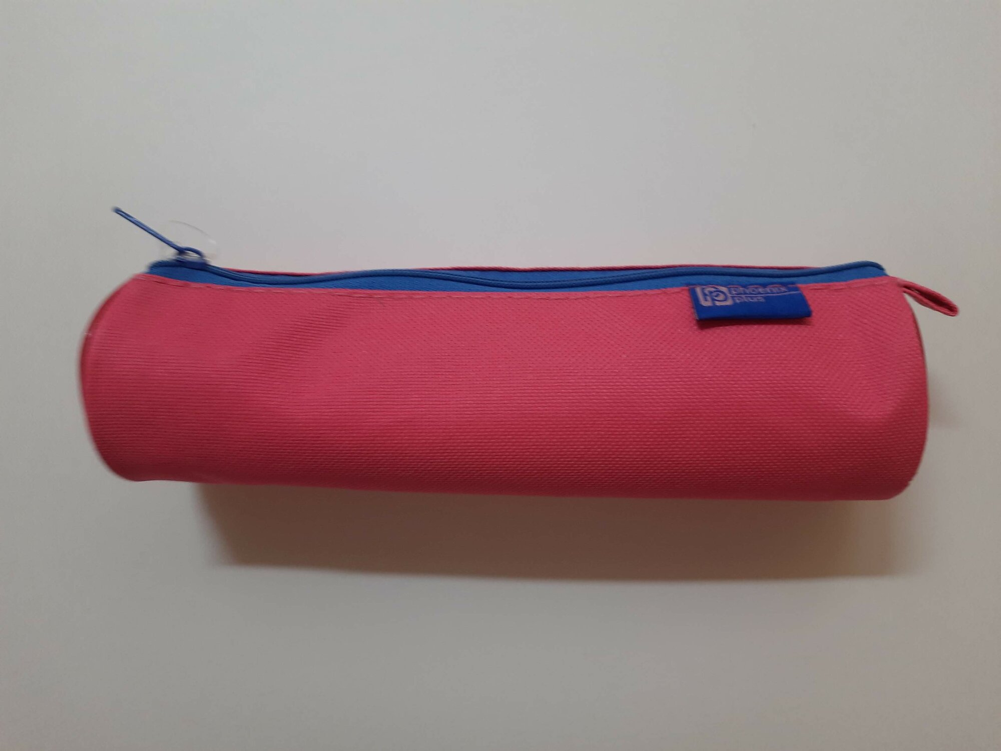 Пенал школьный ярко-розовый 20х5х5 см, полиэстер, молния/65306