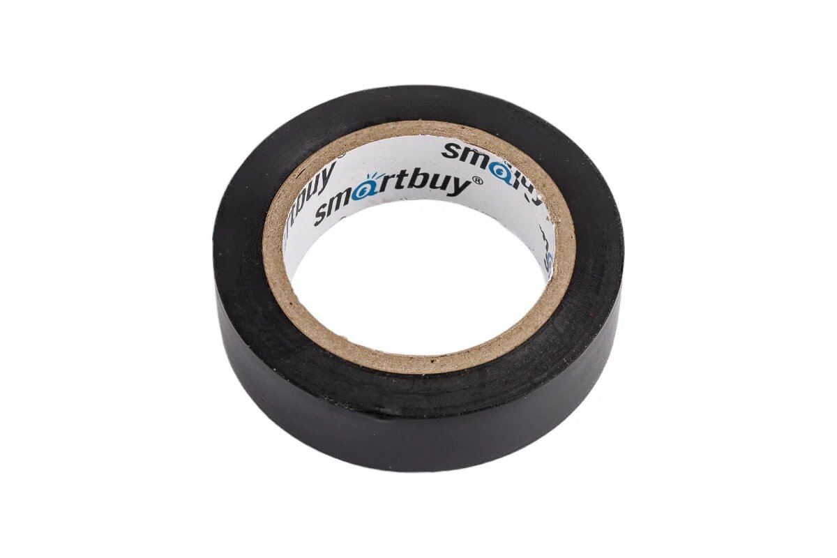 Smartbuy изолента черная 0.13х15 мм, длина 10 м, SBE-IT-15-10-b электроизоляция