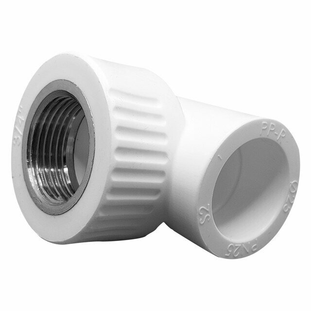 Ростерм угольник PPR комбинированный d25х3/4 ВР соединение с наружной резьбой водопровода
