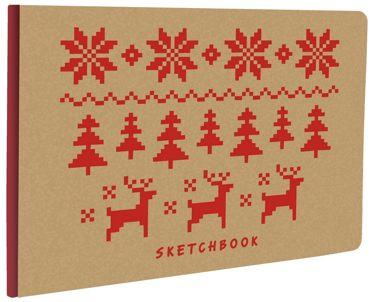 Скетчбук "Paper Art" KRAFT&COLOR. Дизайн 3 (А5-, 40л, 135г/м)