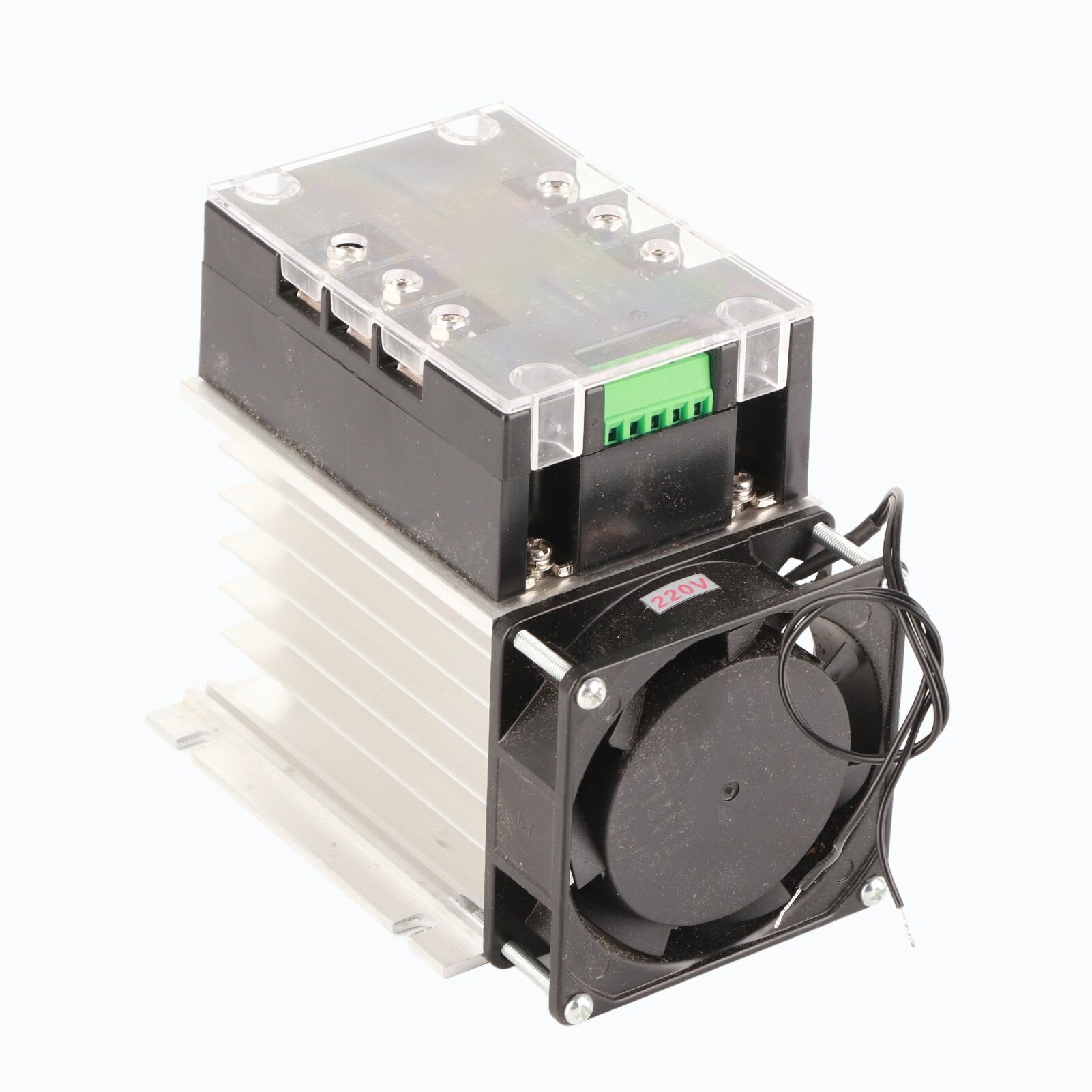 Полупроводниковый регулятор, 3-фазный тиристор, оборудование для регулирования яркости напряжения и температуры AC380V (TSR 80WA H с радиатором)