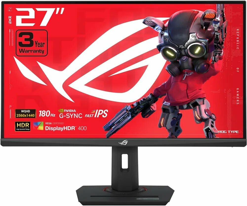 ASUS 27" Монитор ROG-XG27ACS,2560x1440 .2K,180HZ, HDR400, черный