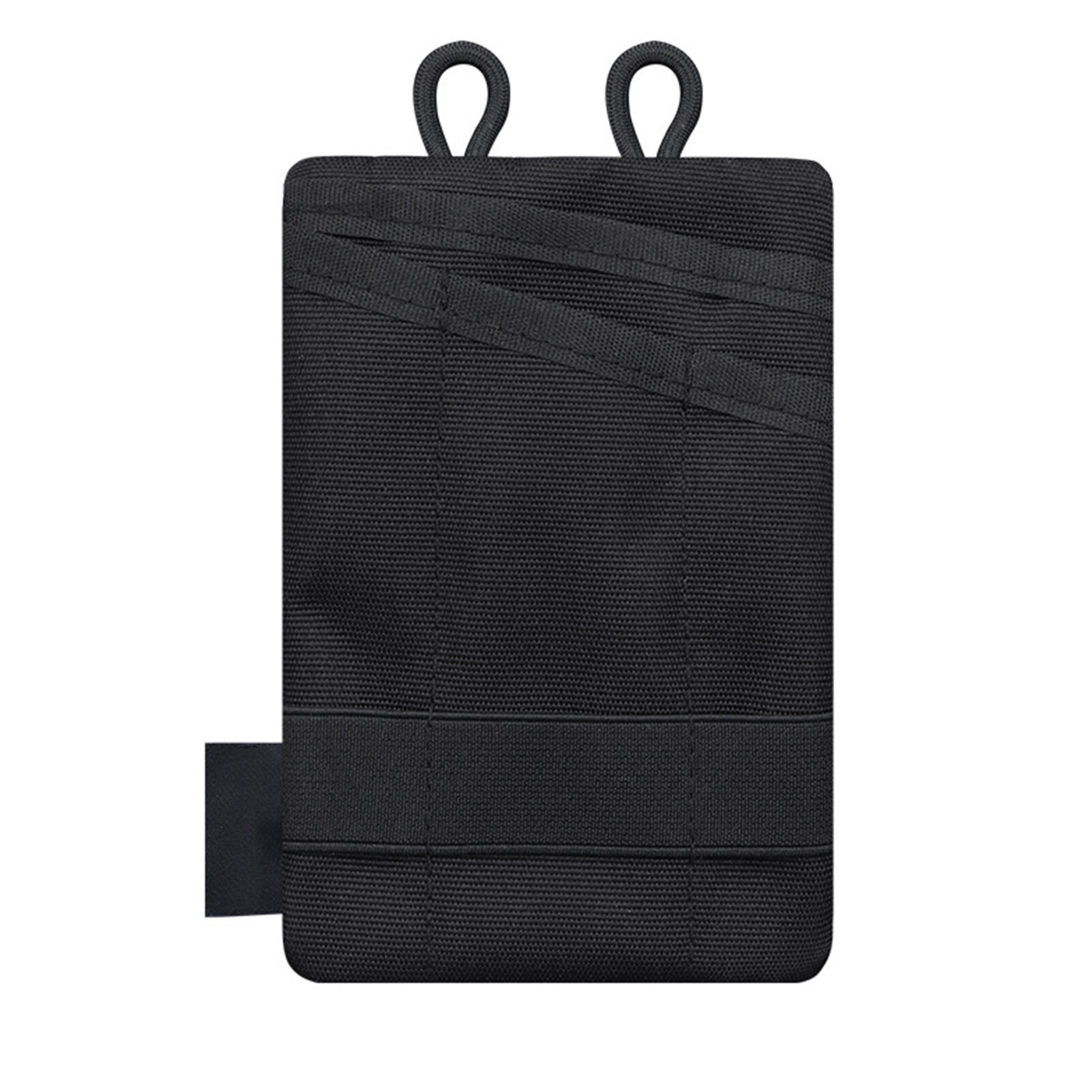 Mini Wallet Key Pen Organizer Card Case Knife Tool Flashlight Storage Pack for Men Black