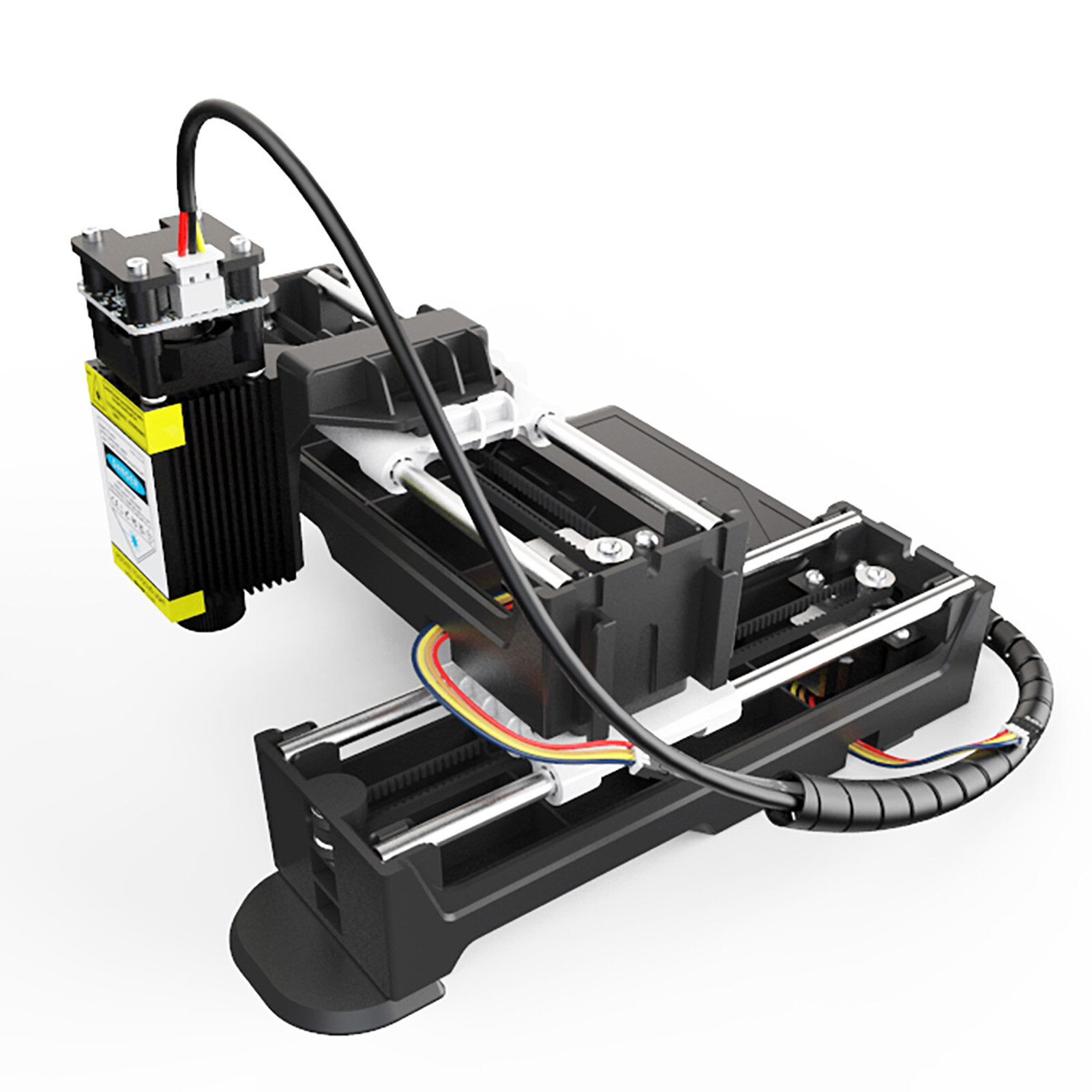 Мини-лазерный гравер Easythreed ETLR002, мощность 2 Вт, синий лазер, беспроводное управление, подключение по Bluetooth и USB, простая установка, скорость гравировки 300 мм/мин, область гравировки 100x100 мм для бизнеса, логотипа, идентификационной