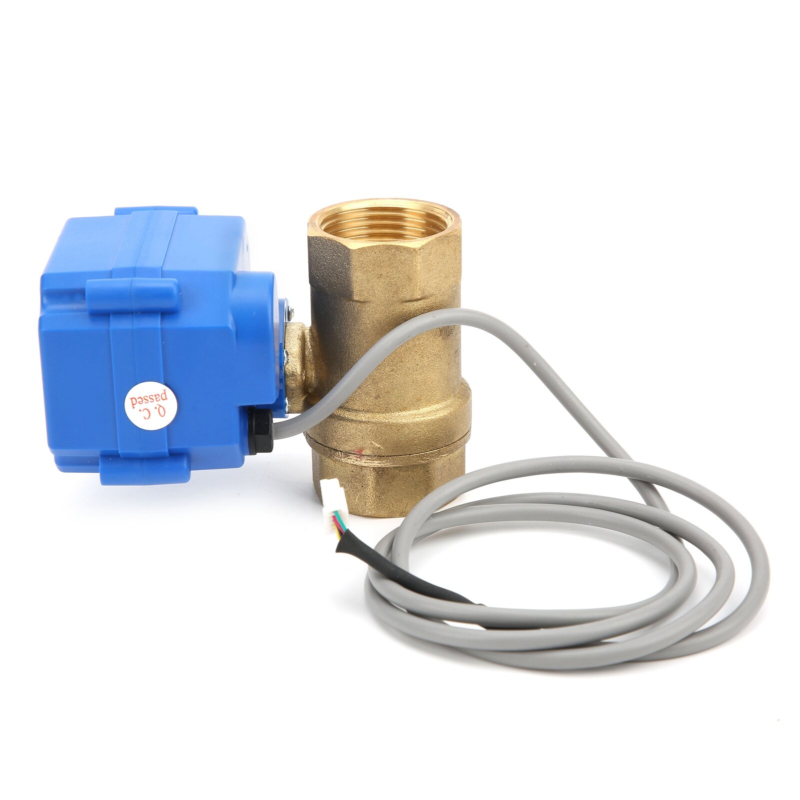 Датчик утечки воды Звуковой датчик защиты от перелива с запорным клапаном DN25, вилка AC100‑240VEU