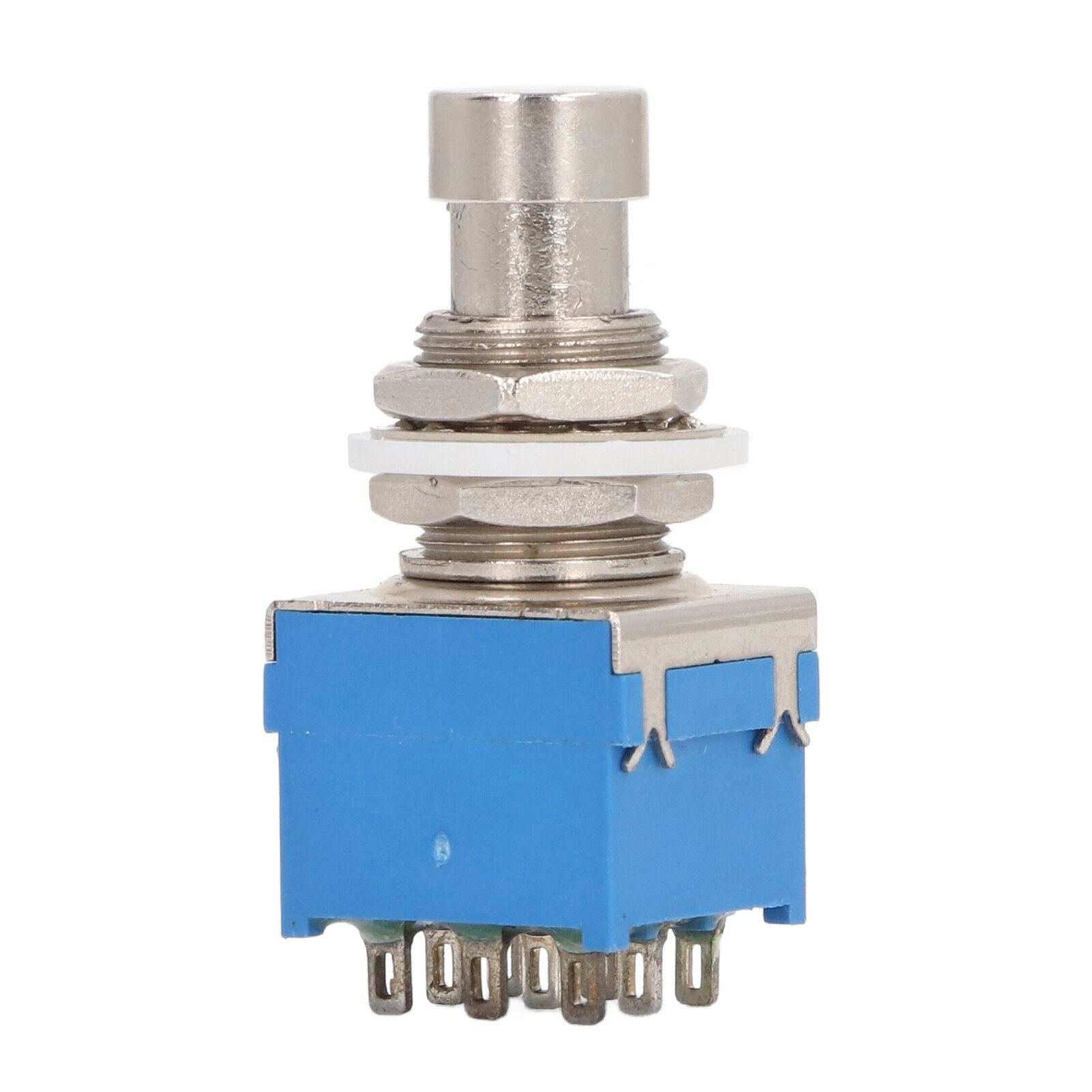 Педаль эффектов для гитары, ножной переключатель, 9-контактный, 3PDT, кнопка True Bypass, ножной переключатель эффектов для гитары, синий