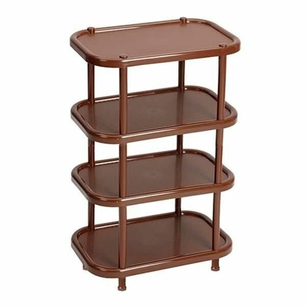 Полка Idea овальная, 4 секции, на колесах