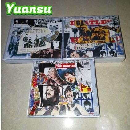 Комплект из трёх томов антологии The Beatles, альбомы классического рока