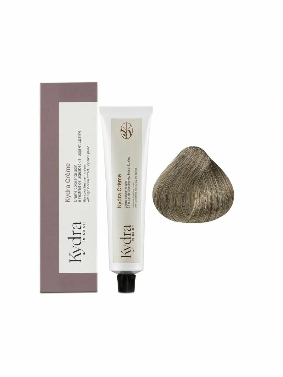 8/1 Краска для волос KYDRA CREME LIGHT ASH BLONDE, 60 мл