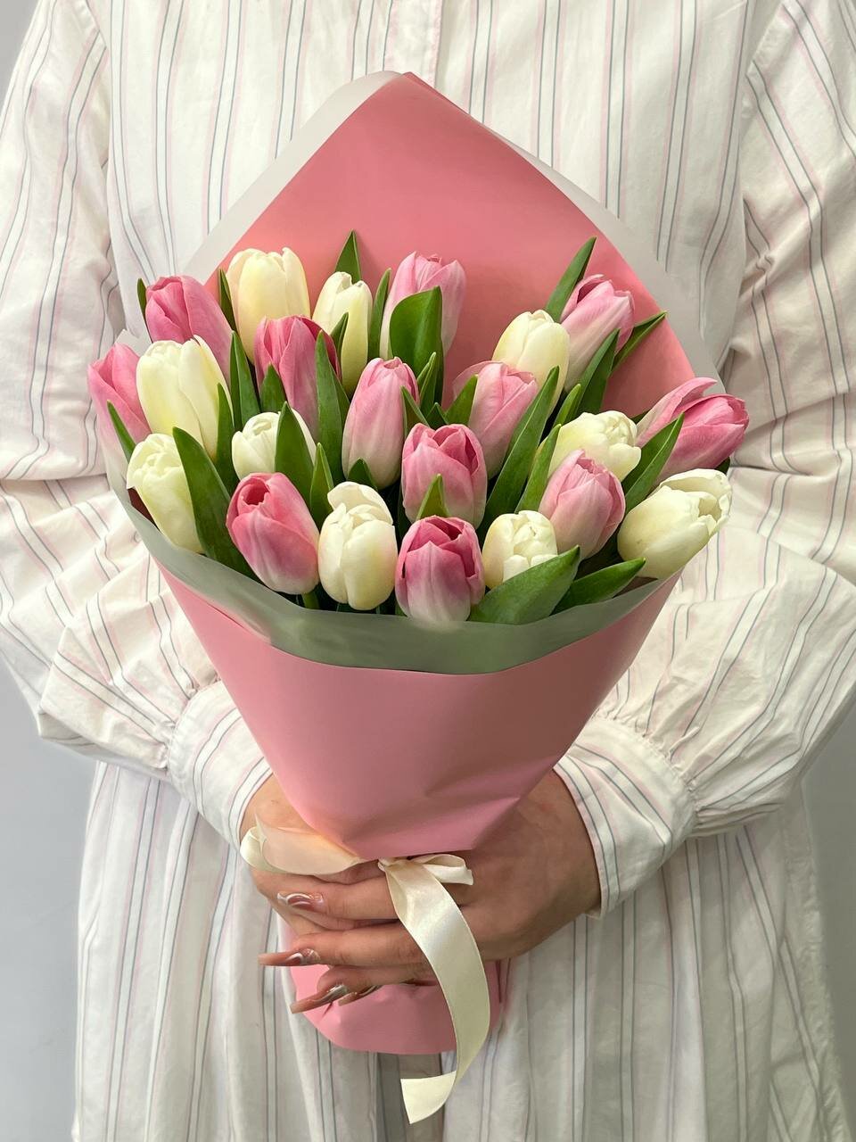 Букет из тюльпанов «Александрина» - 21 шт
