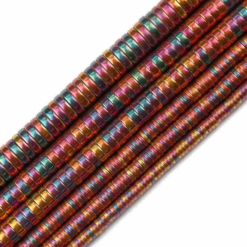 Бусины гематит Rose Red 3x1 мм 335 шт