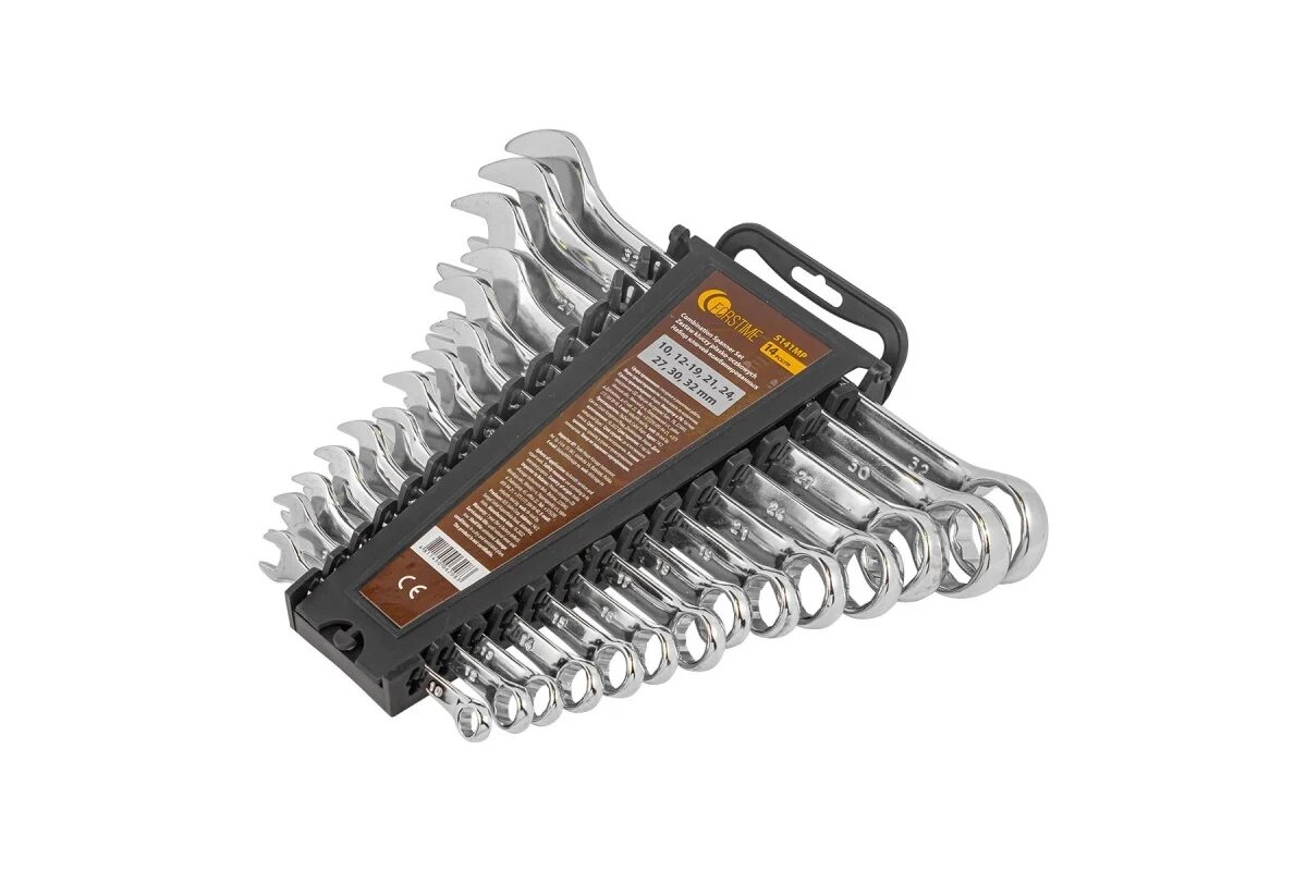 FORSTIME Набор ключей комбинированных 14 пр. (10,12-19,21,24,27,30,32мм) FT-5141MP(52497)