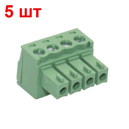 Клеммник на кабель 5 шт. угловой 4 конт. MC420-381-04P