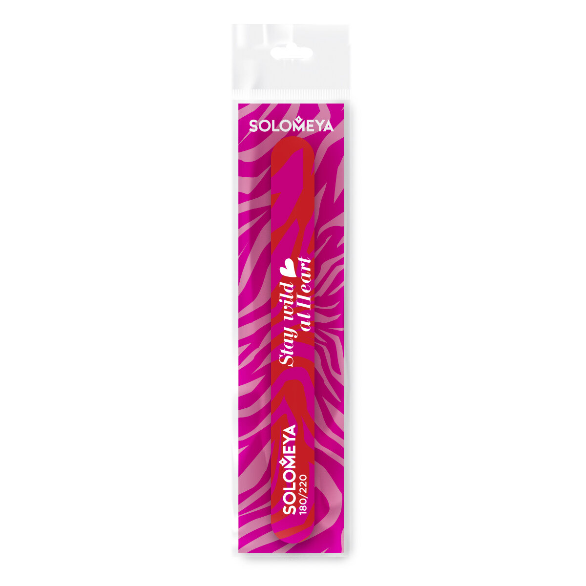 SOLOMEYA Пилка для ногтей Tiger Pattern, грит 180 и 220