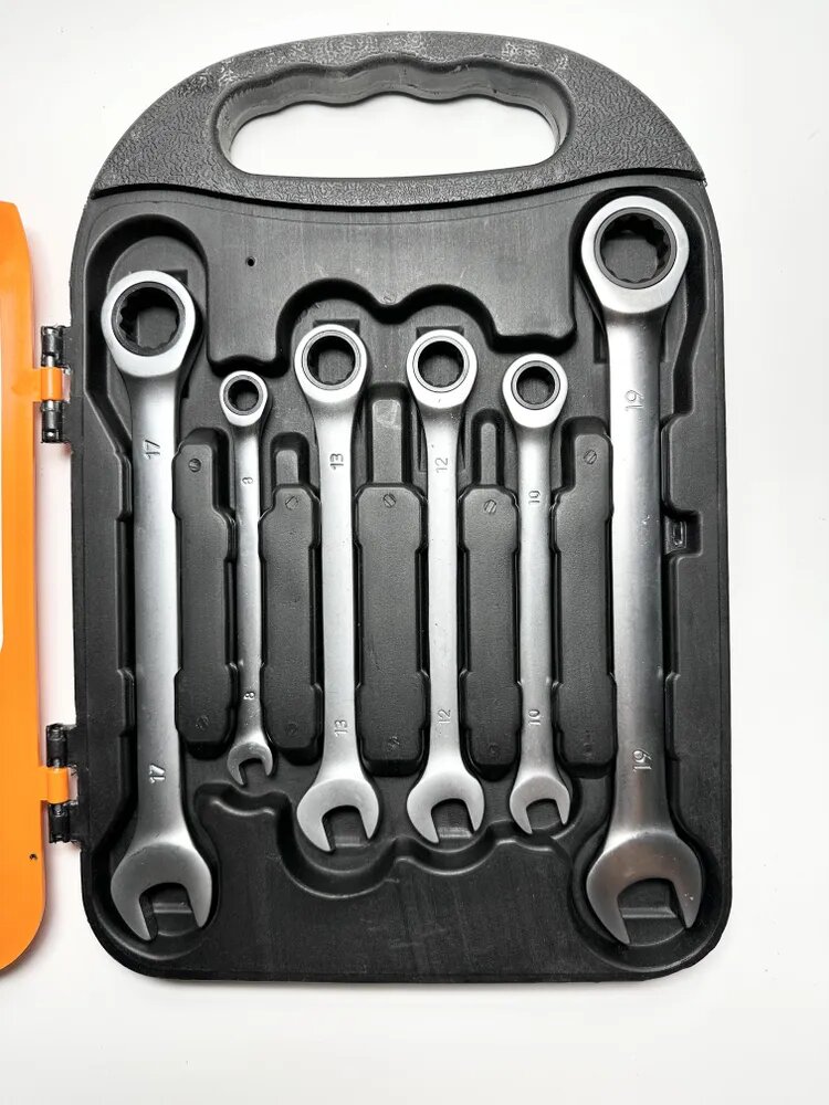 Набор ключей с трещоткой (7 предметов) комбинированные гаечные ключи с трещоткой