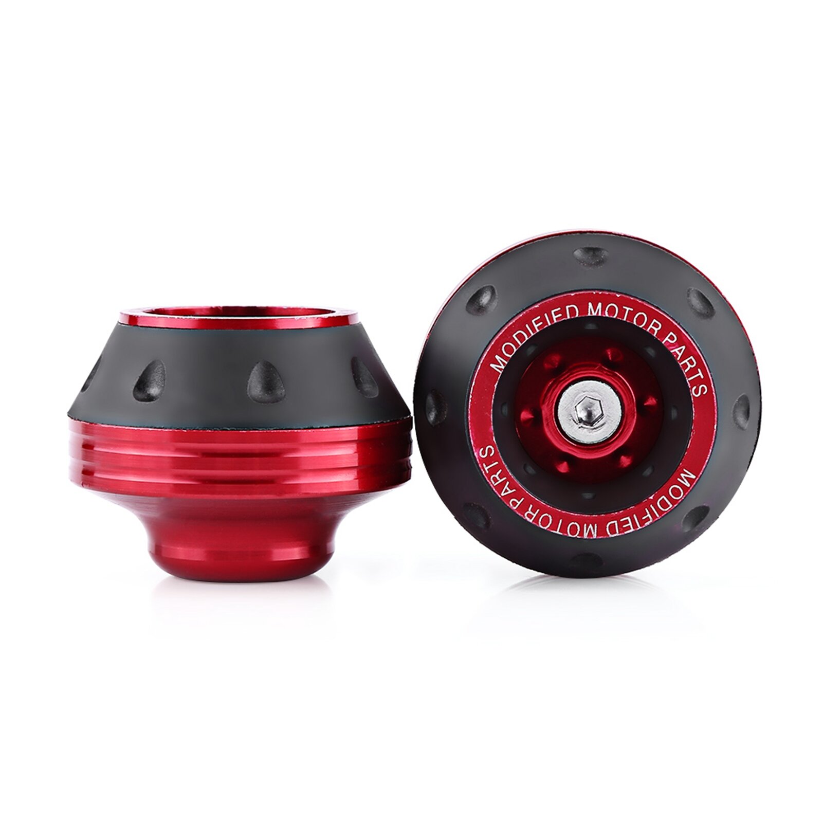 Алюминиевая передняя вилка с ЧПУ, рама, слайдеры, защита от падений мотоцикла, скутера, мопеда, красные