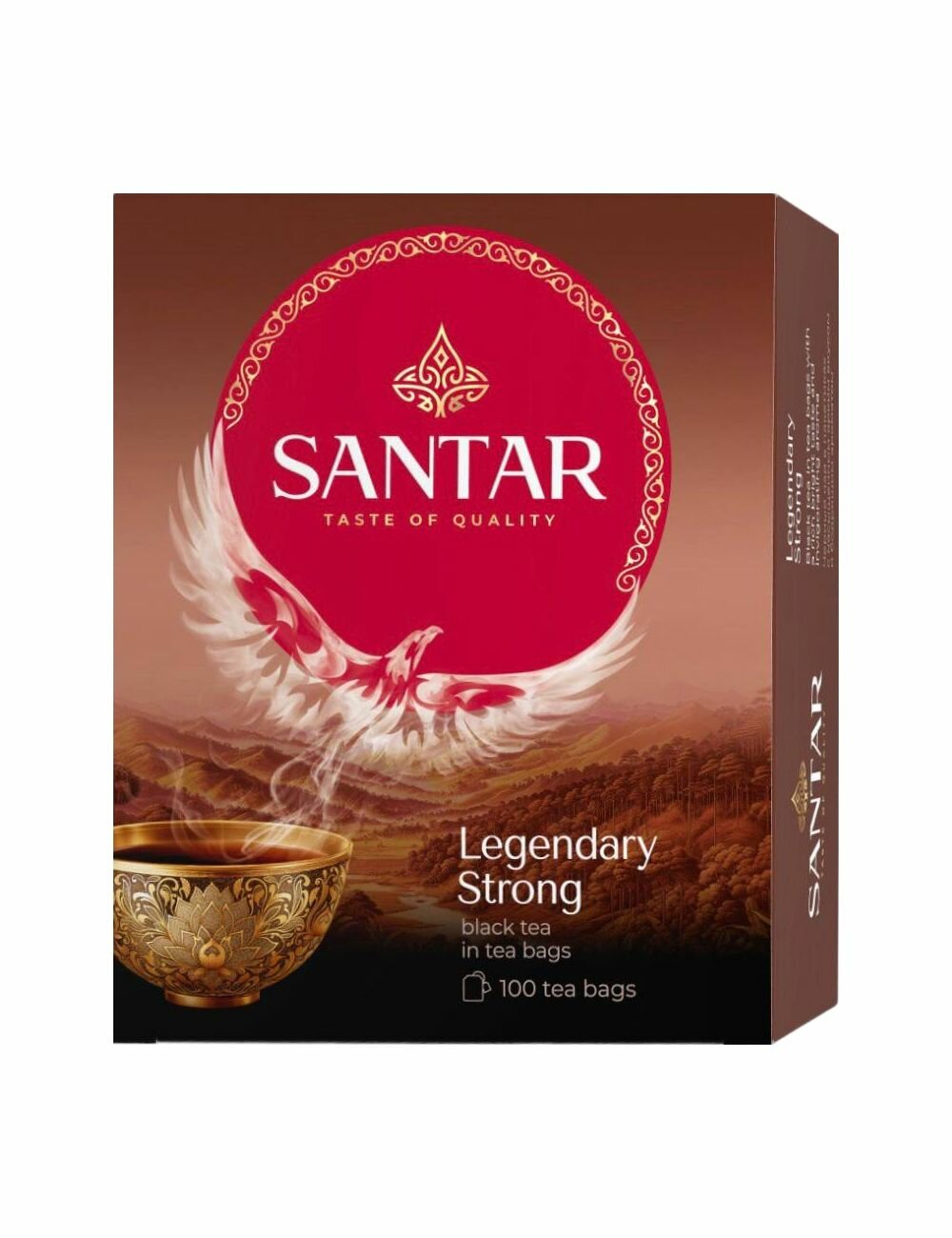 Чай черный Santar Legendary Strong в пакетиках, 100 пакетиков