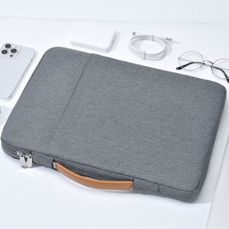 Чехол для ноутбука 17.3 дюйма водостойкий, с мягкой подкладкой и карманом, сумка универсальная для мужчин и женщин