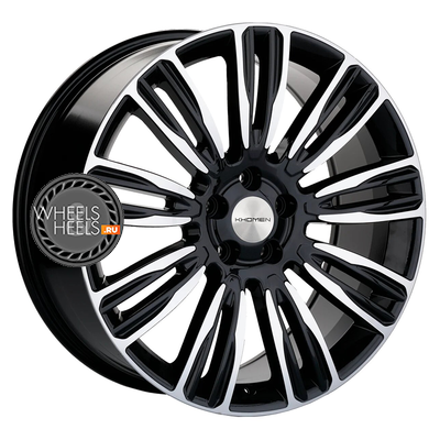 Диск автомобильный литой Khomen Wheels KHW2004 (Velar) 20x8.5 5x108 et45 dia63.4 Black-FP