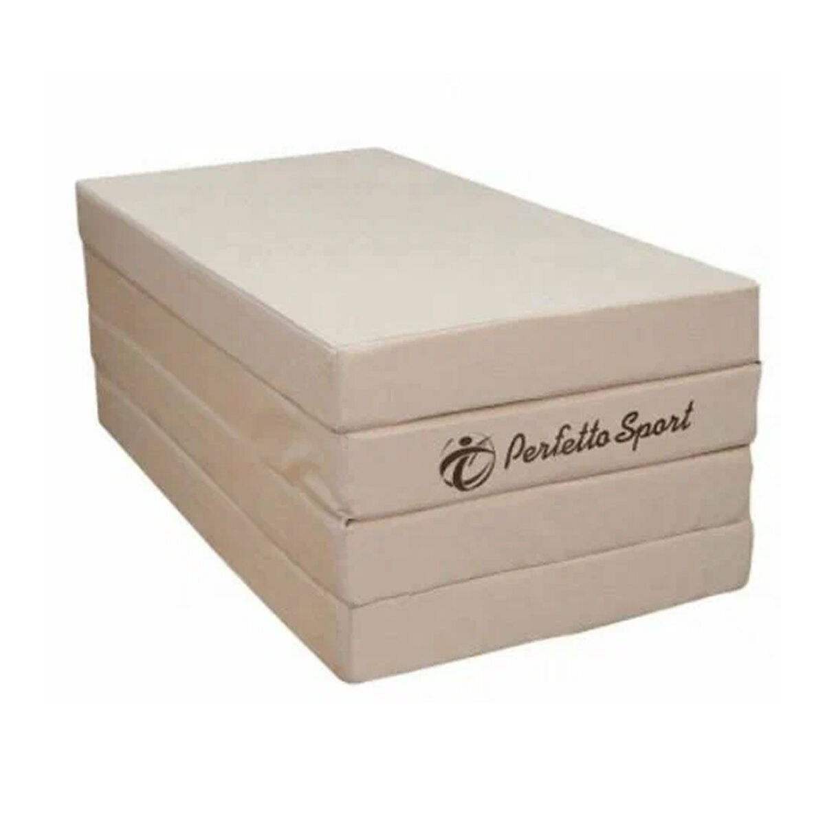 Мат гимнастический Perfetto Sport № 5 100х200х10 см бежевого цвета