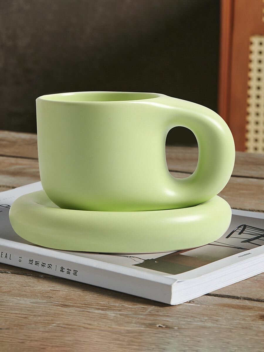 Кружка "Чайная пара", керамика, 400мл, можно в СВЧ, для посудомойки