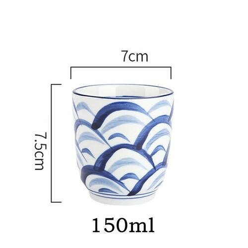 Японская ручная посуда керамическая чашка с тарелкой домашний ресторан глазированный керамический кофе чашка с водой поднос