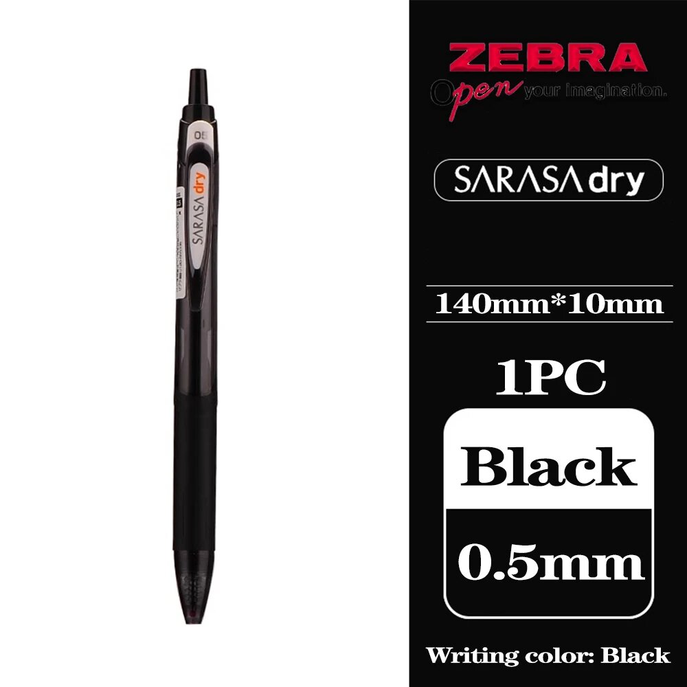 ZEBRA SARASA JJ31 гелевая ручка 0,5 мм Черный, Black