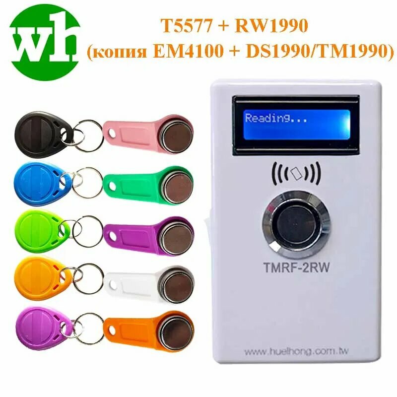 TMRF-2RW дубликатор Электронный ключ для домофона TM DS 1990A-F5 RW1990 EM4100 T5577