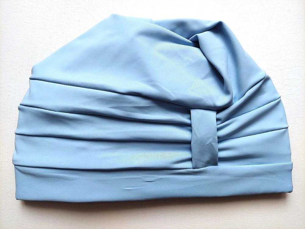 Шапочки для бассейна из ткани женская на липучке САР 20 (126)