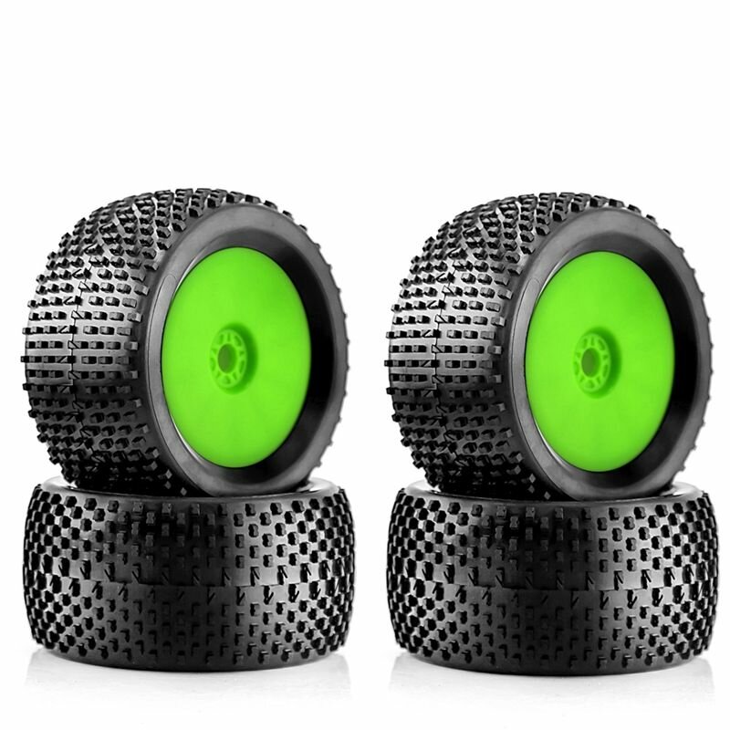 4 шт 140 1/8 RC гоночный автомобиль внедорожный багги колесо шестигранной головкой 17 мм совместим с ARRMA Redcat , зеленый -JU